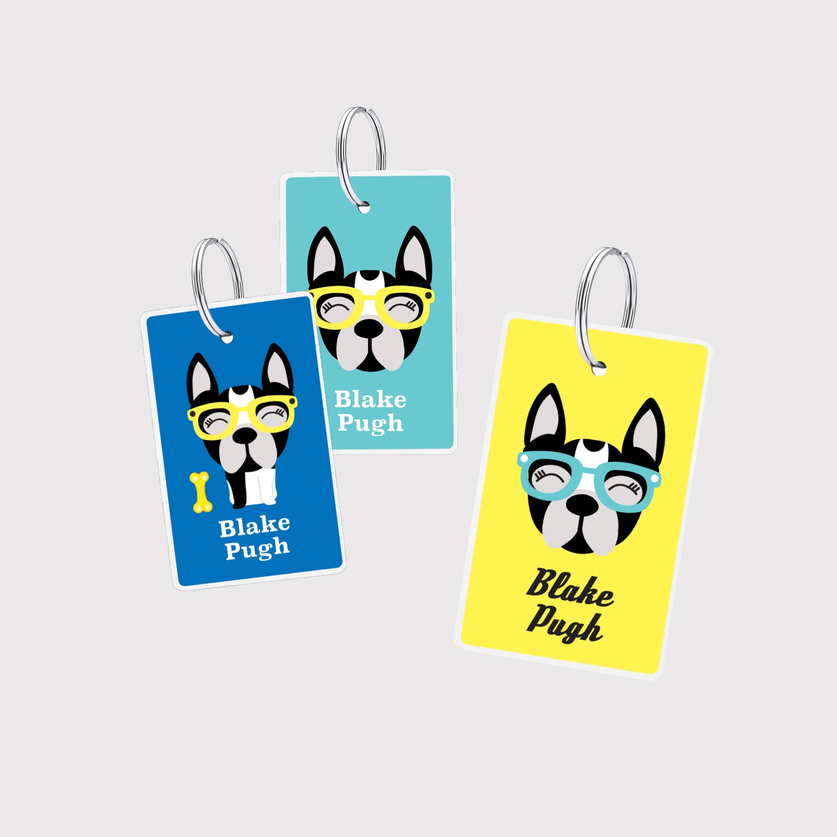 PVC Bag Tags — Angus & Izzy