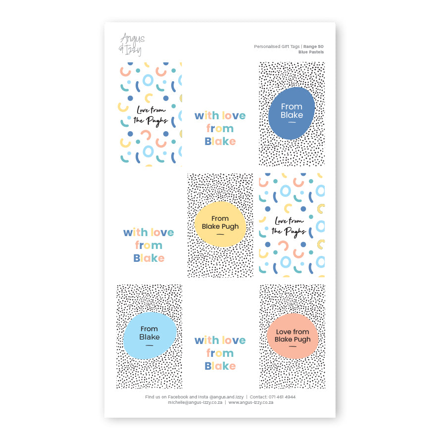 Gift Tag Stickers Bundle 50 — Angus & Izzy