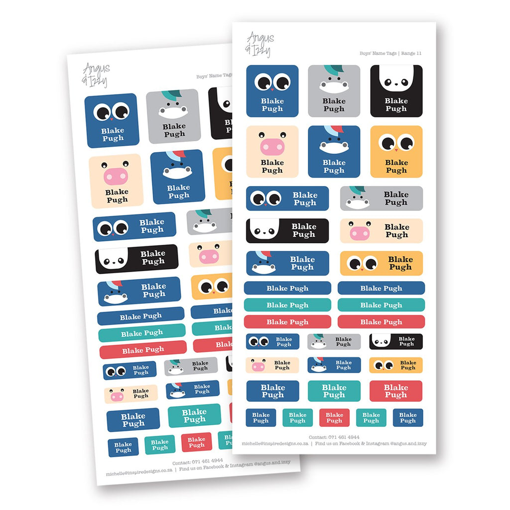 Name Tag Variety Packs — Page 2 — Angus & Izzy