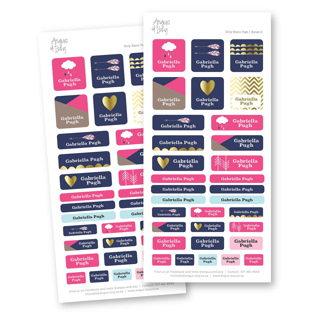 Name Tag Variety Packs — Angus & Izzy