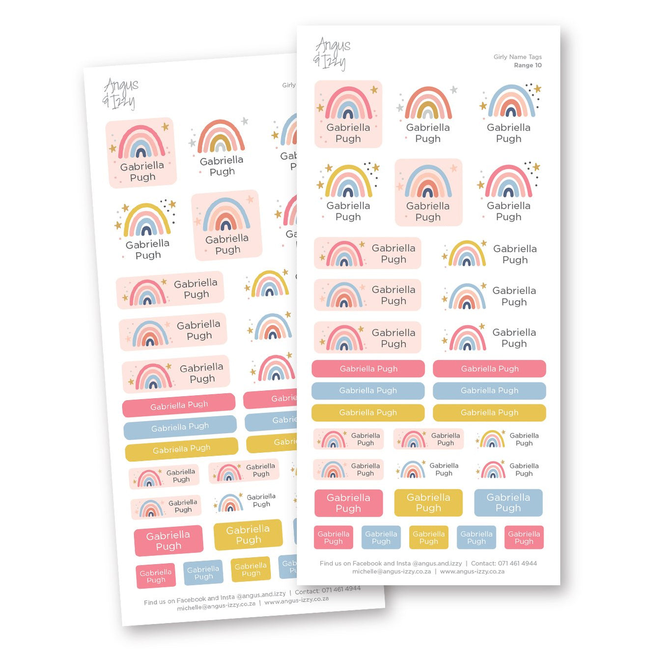 Name Tag Variety Packs — Angus & Izzy