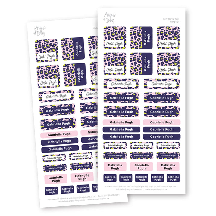 Name Tag Variety Packs — Angus & Izzy