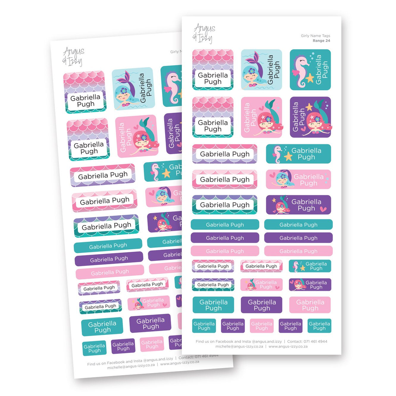 Name Tag Variety Packs — Angus & Izzy