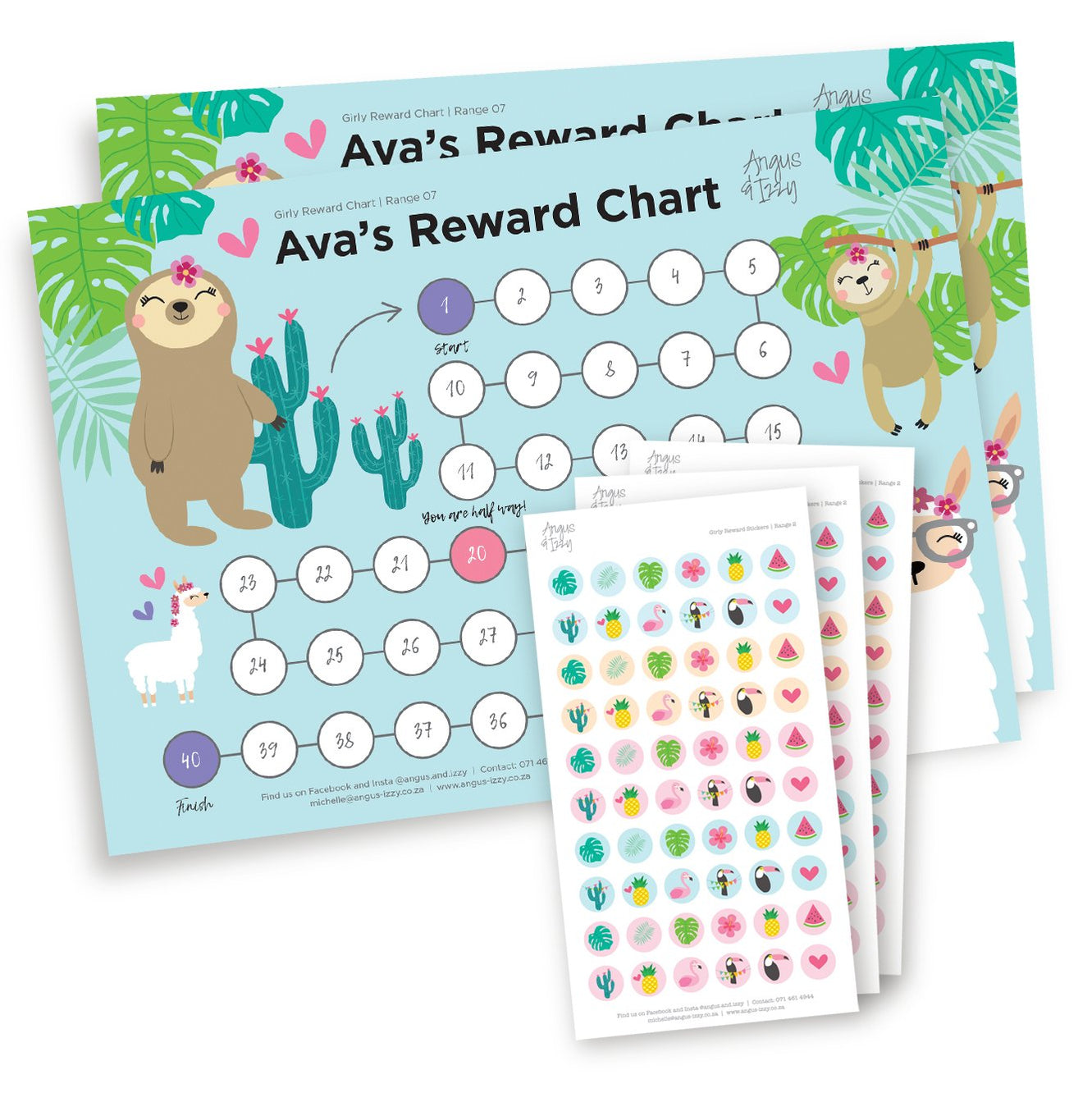 Reward Charts — Angus & Izzy