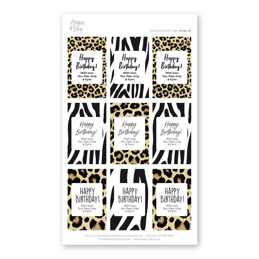 Gift Tag Stickers Bundle 35 — Angus & Izzy